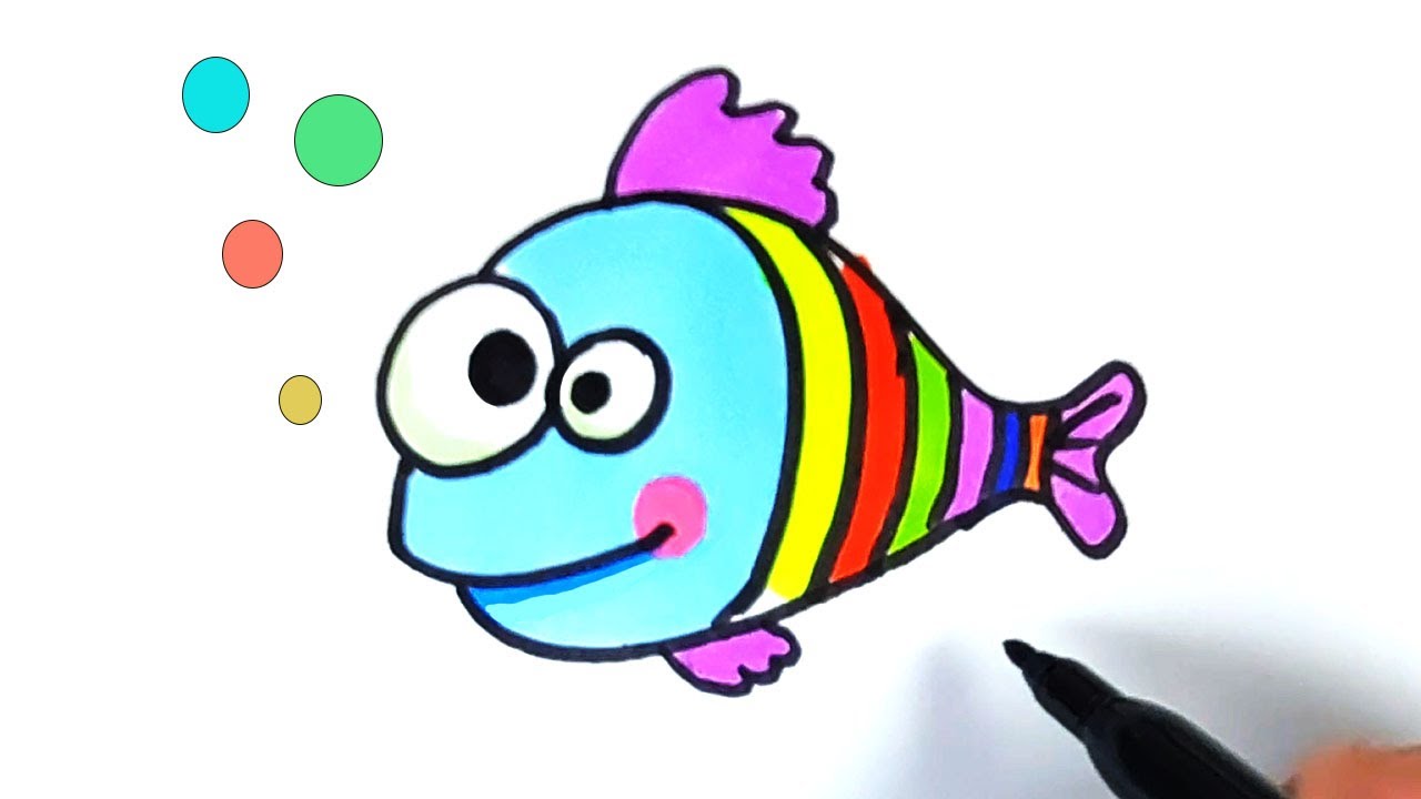 comment dessiner un poisson d'avril rigolo - YouTube