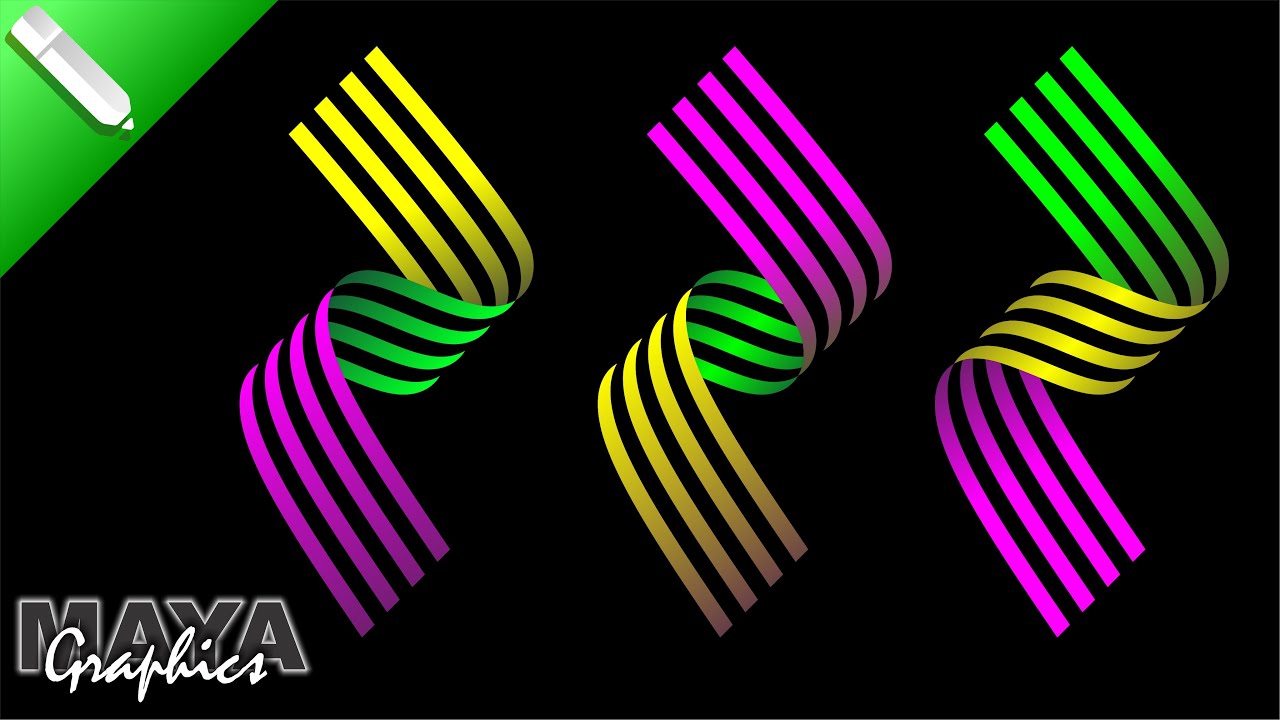 3D Ribbon Design For Cover Page in coreldraw | Coreldraw Tutorial For ...