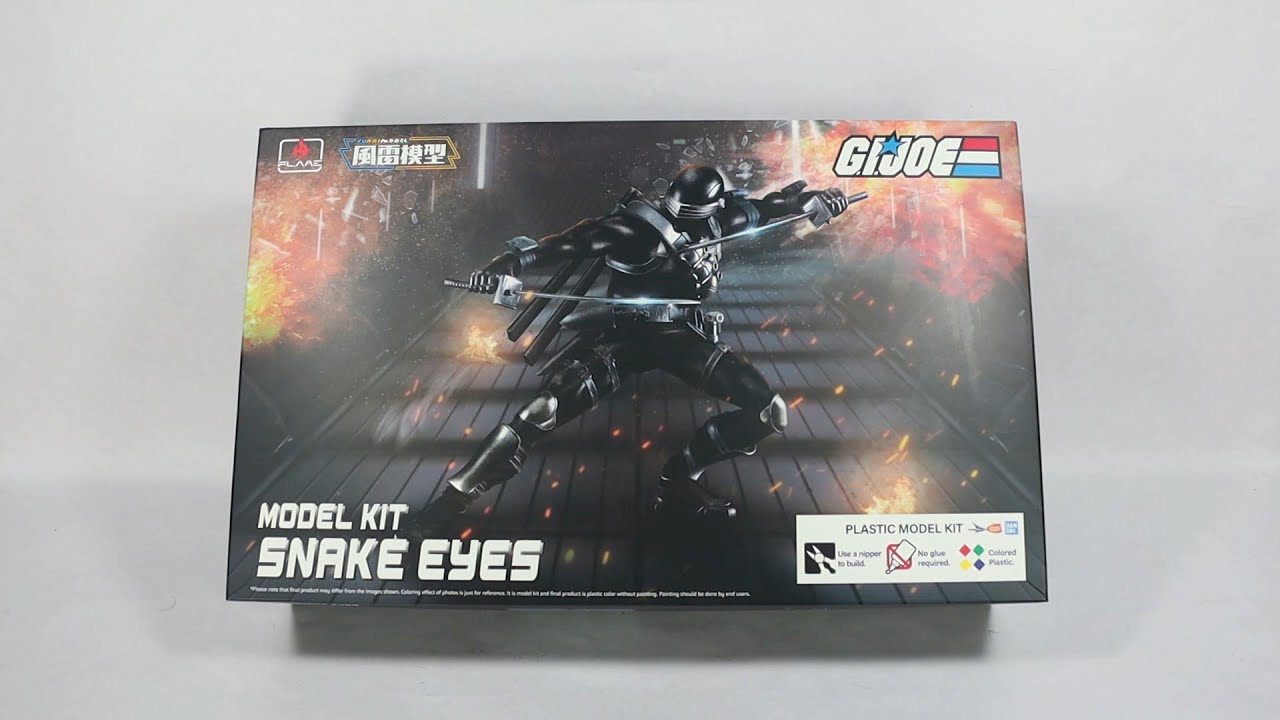 Snake Eyes Model Kit Unboxing | Flame Toys - YouTube