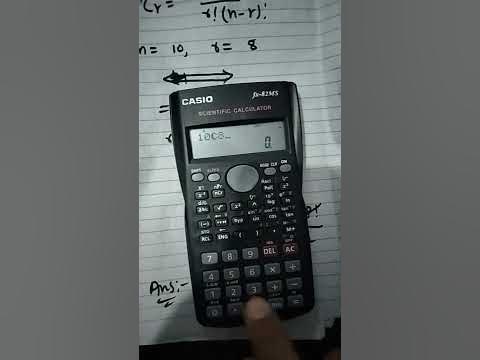 how to find combination in one step on scientific calculator###short ...
