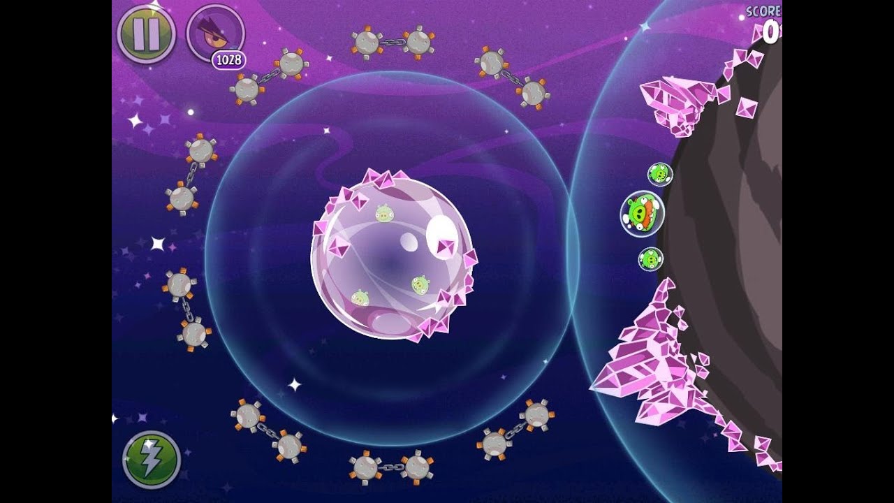 Angry Birds Space Cosmic Crystals 7-5 Walkthrough 3 Star - YouTube