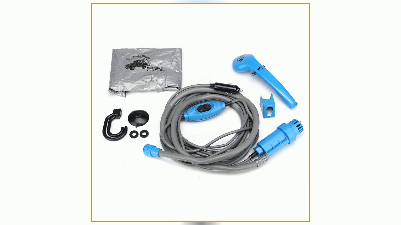 12V Electric Portable Car Shower System Outdoor Camping Caravan ...