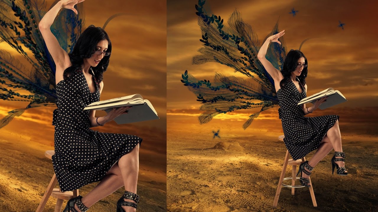 Photoshop ! Manipulation ! Reading Book - YouTube