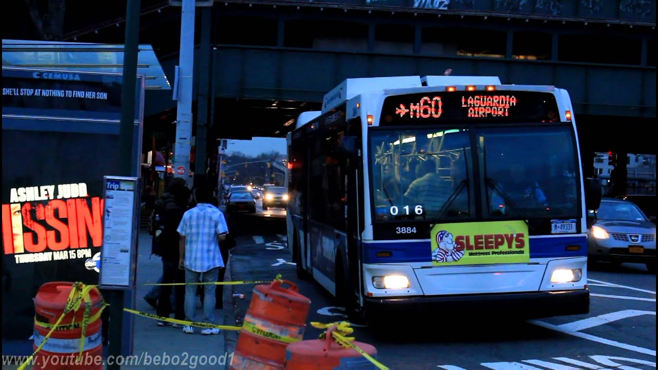 NYCTA Bus: M60 at 31st Street and Hoyt Ave - YouTube