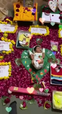 baby boy chhathi ceremony | new born baby 6days celebration 🎊 - YouTube