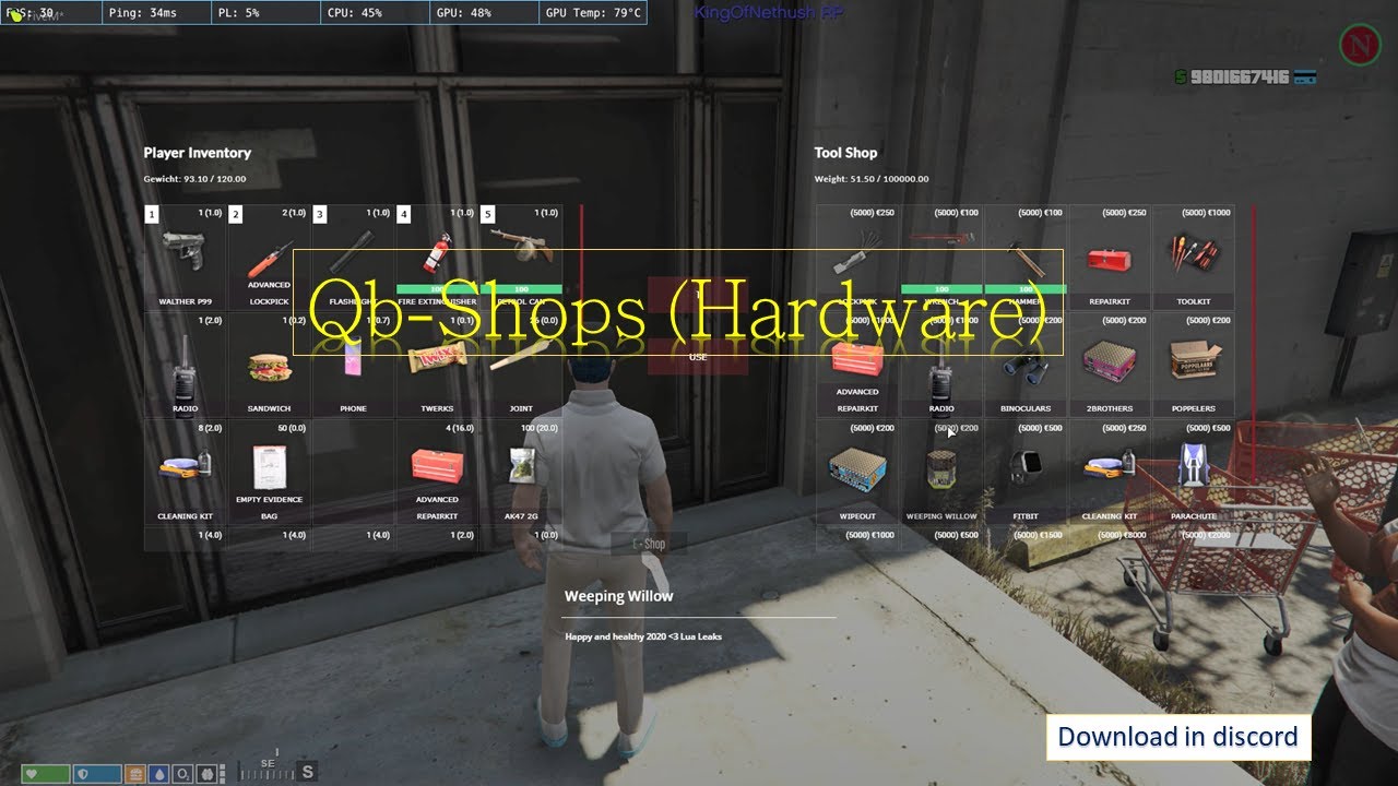 Fivem Qb-Shops(hardware) downlaod Sinhala. - YouTube