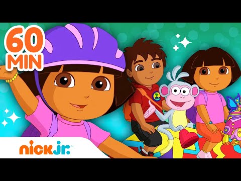 Dora the Explorer | 60 minutos de aventuras com Dora e Botas 🐵 | Nick Jr. em Português