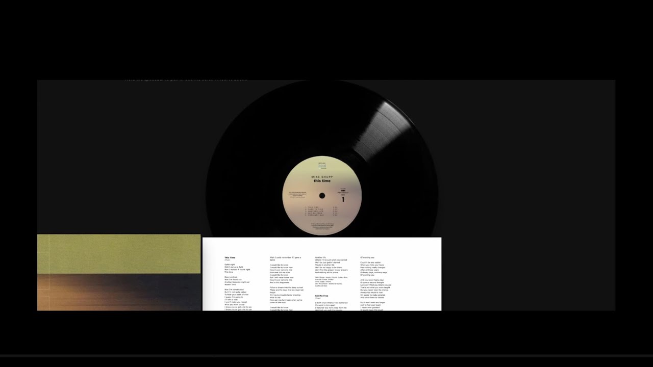 Preview — Mike Shupp "This Time" Vinyl LP - YouTube