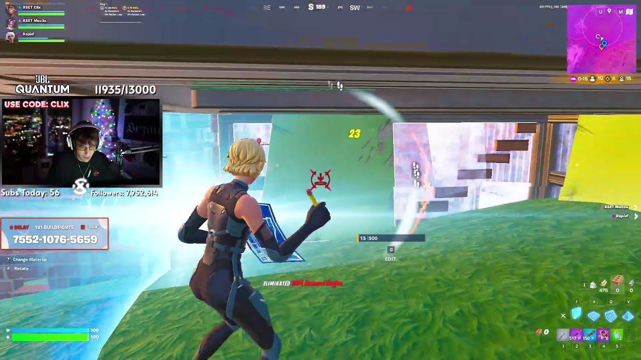 Clix NEW TRIO Drops 20 KILL GAME and DOMINATE Low Ground in PRO SCRIMS ...