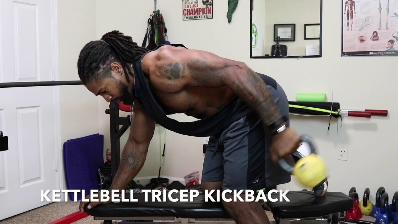 KETTLEBELL TRICEP KICKBACK - YouTube