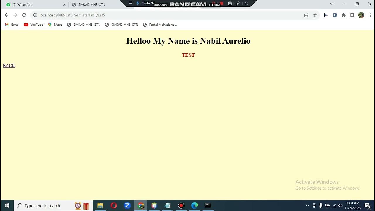 Tugas 1 Pemrograman Internet dengan Java Servlets - YouTube