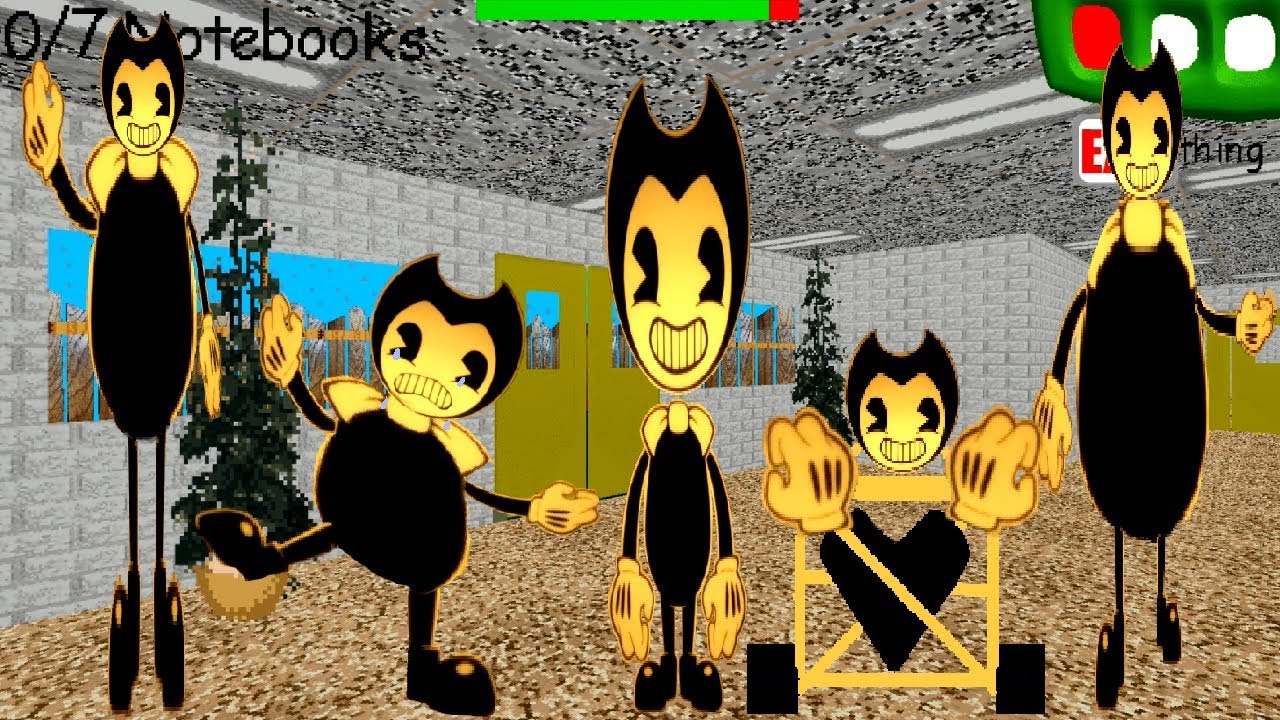 Bendy MANIA in Baldi's Basics *MOD* - YouTube