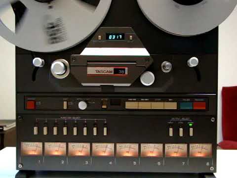 Tascam 38 eight track recorder demo - YouTube