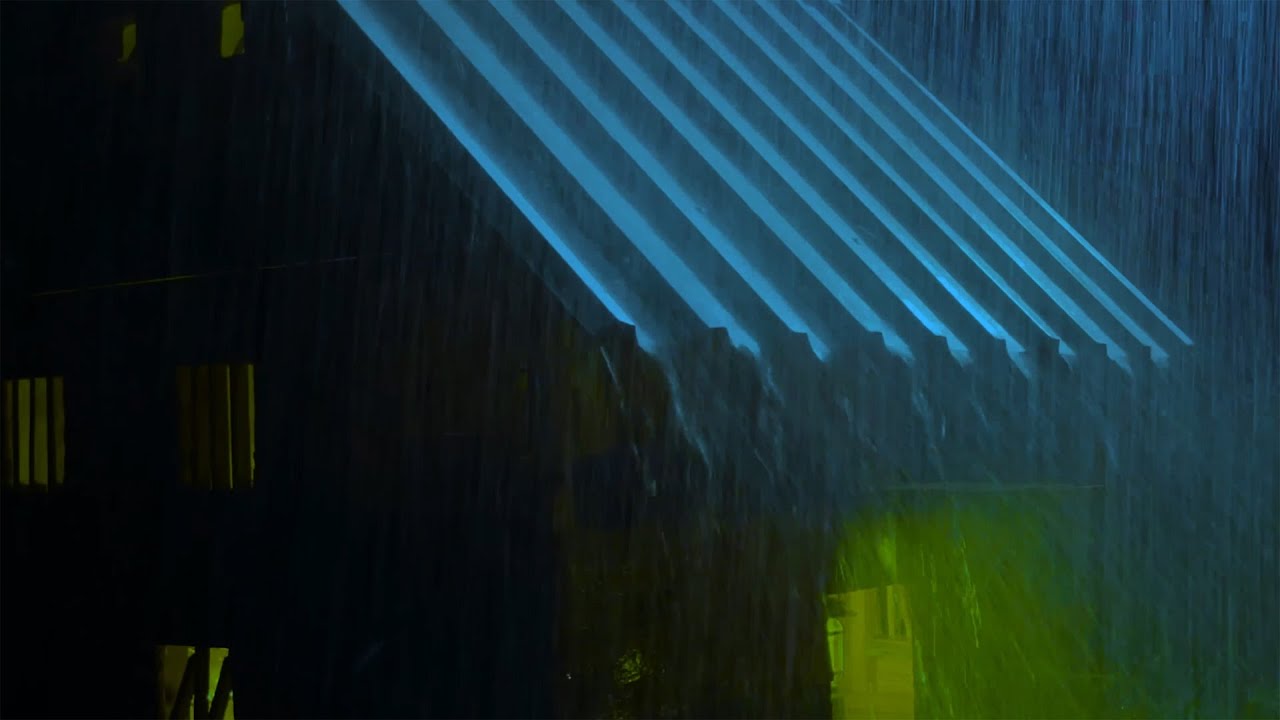 Rain On Roof - Relaxing Rain White Noise for Sleeping | Heavy Rain on ...