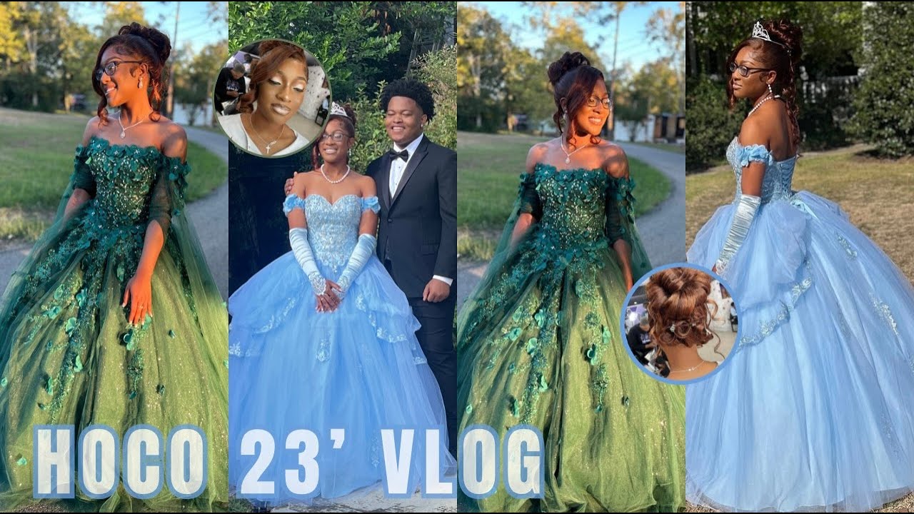 HOCO 23’ PREP + VLOG!! || nails, hair, makeup, parade, grwm, etc. - YouTube