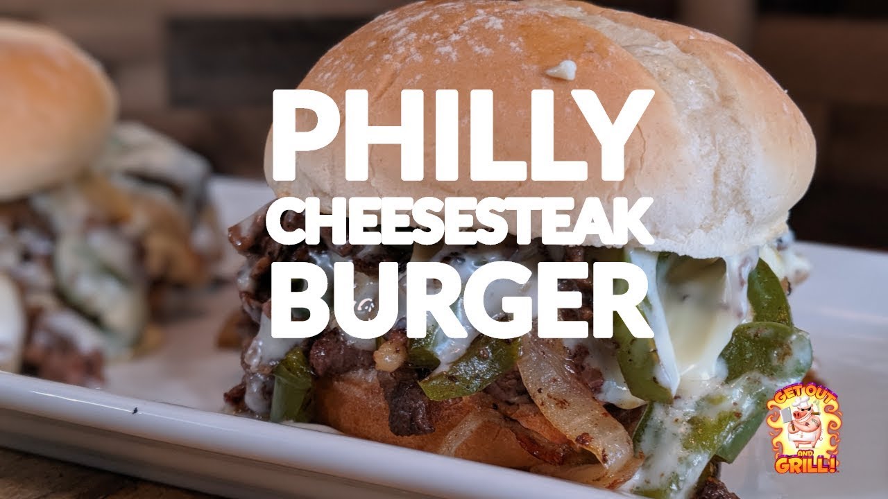 Philly Cheesesteak Burger Recipe - YouTube