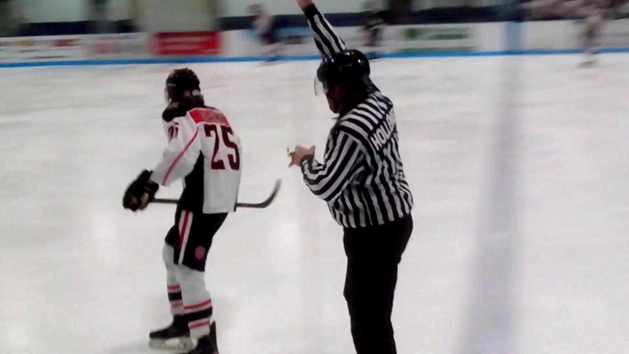 Hudson Havoc vs Dells Ducks 1-6-19. Logan Starkey, #25, White Jersey ...