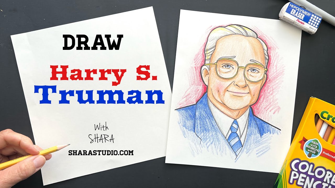 How to draw Harry S.Truman - YouTube