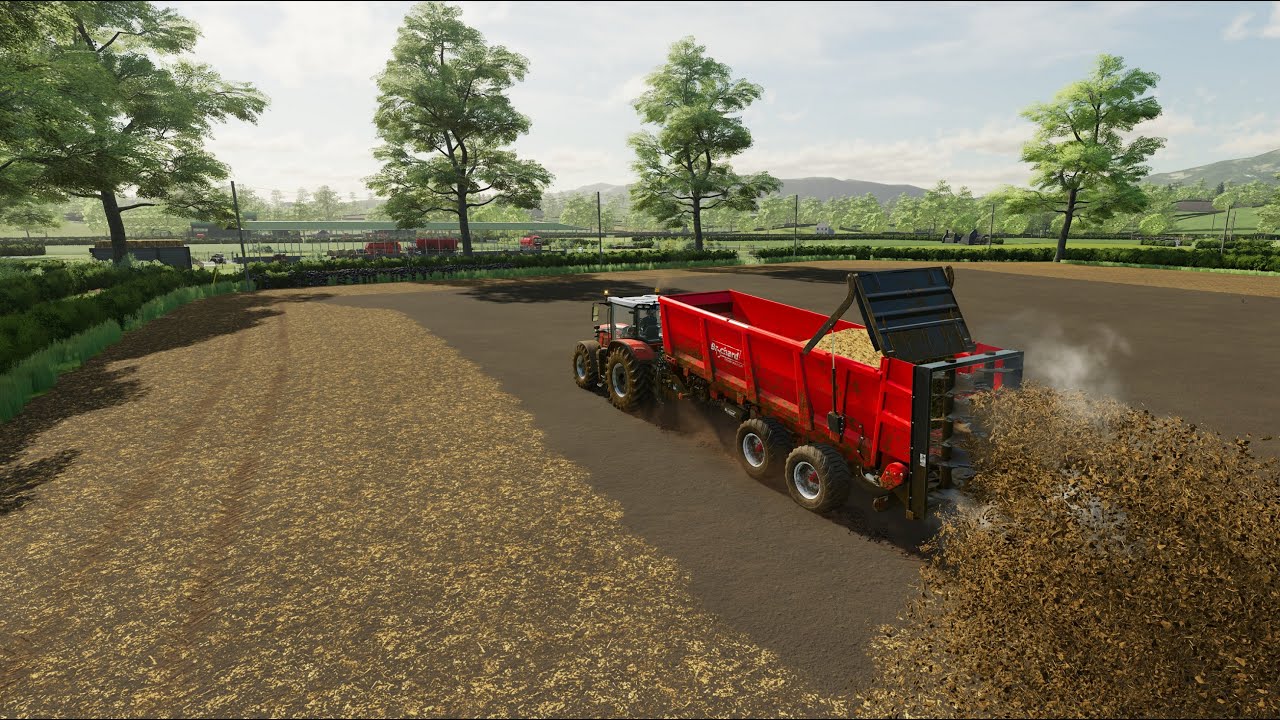 FS 22 Bally Spring 22 (Organic Farmer) Straw Bales, Sowing Soybeans ...