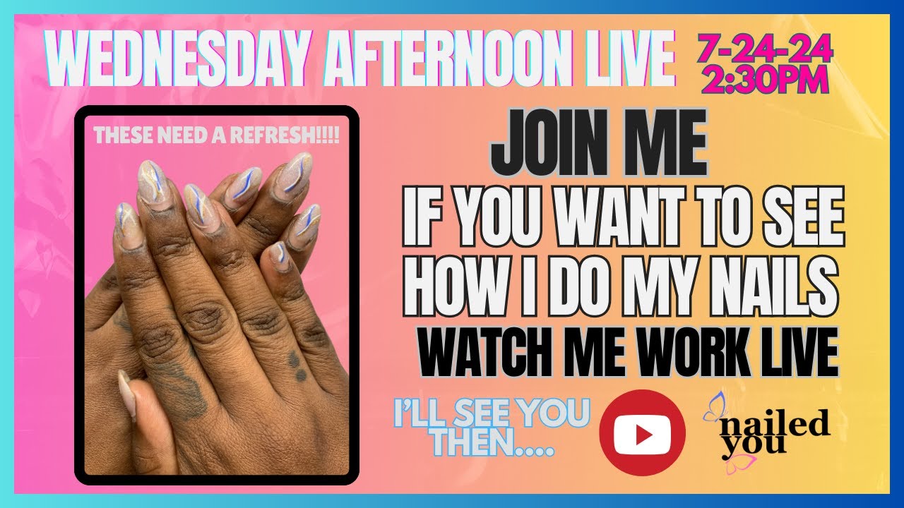 LIVE - Doing my nails & Q&A! It's time for a refresh. Join me and watch ...