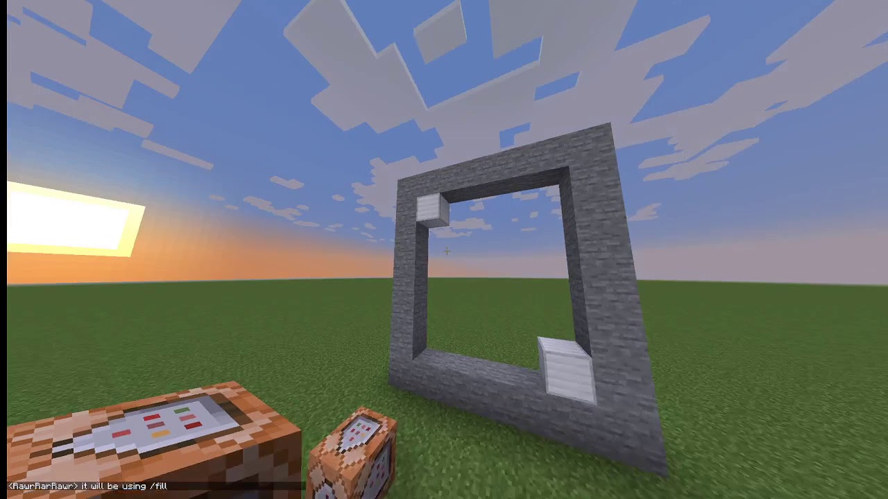 How to make a command block door in Minecraft - YouTube