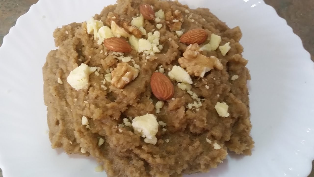Walnut And Almond Halwa .Akhrot aur Badam ka Halwa . - YouTube
