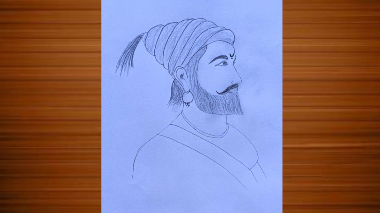 👑 Sivaji Maharaja Drawing 👑//Sivaji Drawing//👑Chhatrapati Shivaji ...