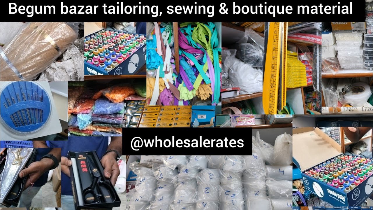Tailoring Items,Sewing Machine Materials Wholesale Market In Hyderabad ...
