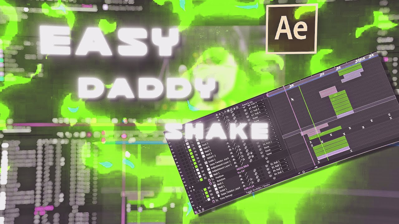 Easy Daddy Shake Tutorial - After Effect AMV - YouTube