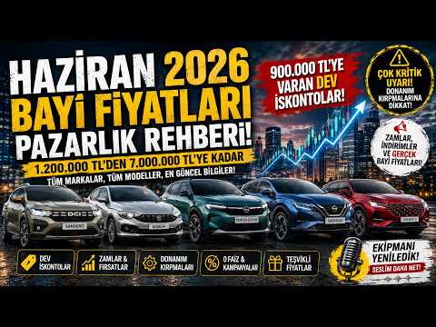 Tüm Markaların Haziran Ayı Pazarlıklı Fiyatları | Bayi Gezisi