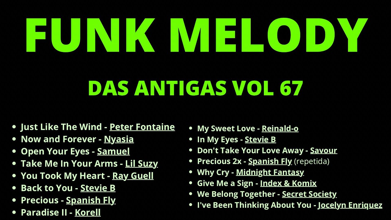 Funk Melody das Antigas Vol 67 | Reviva os sucessos - YouTube Music