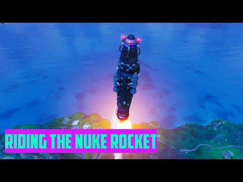 RIDING THE ROCKET IN FORTNITE !! Can you ride the Nuke ?? SEASON 5 ...