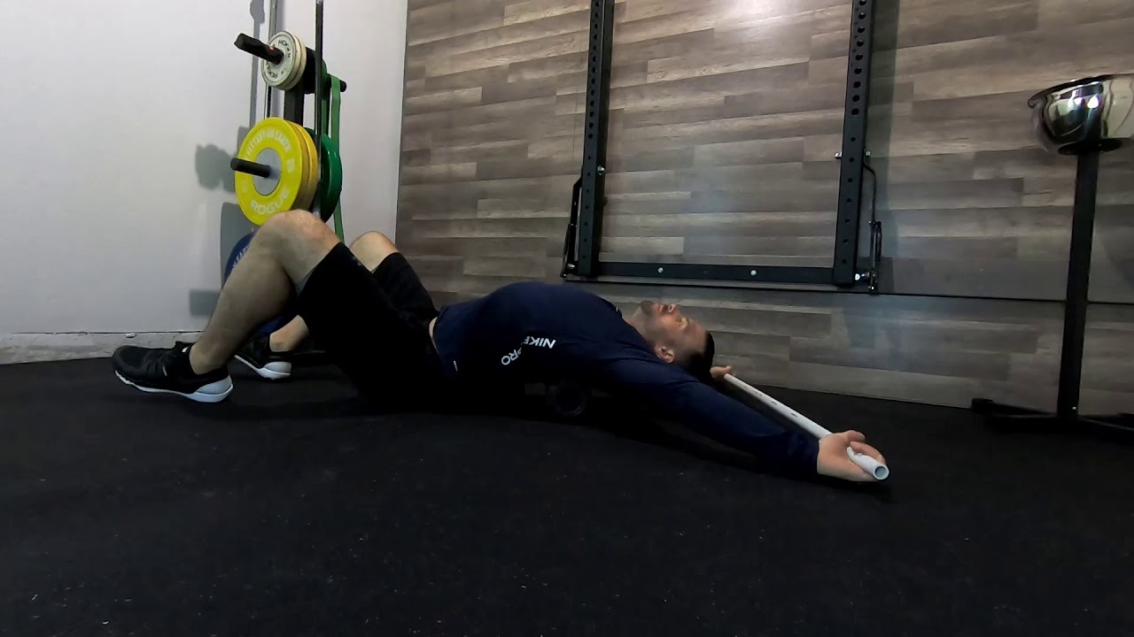 Overhead T Spine Mobility - YouTube