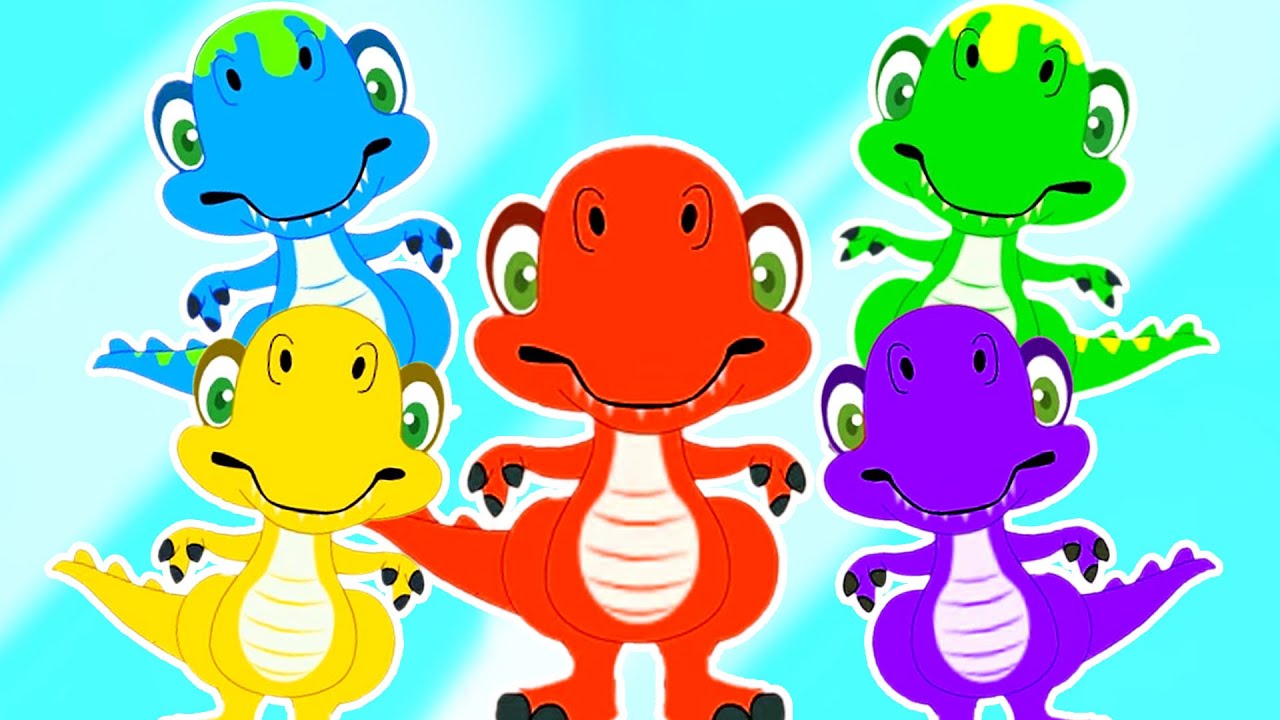 Five Little Dinosaur, Numbers Song and Cartoon Videos for Kids - YouTube