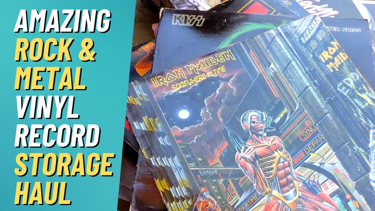 Finding INCREDIBLE 80s Metal Vinyl Record Filled Storage Locker! - YouTube