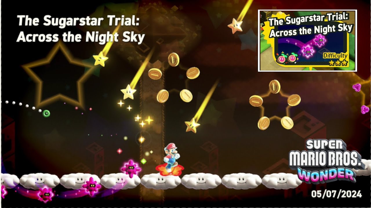Super Mario Bros Wonder: Across the night sky - YouTube
