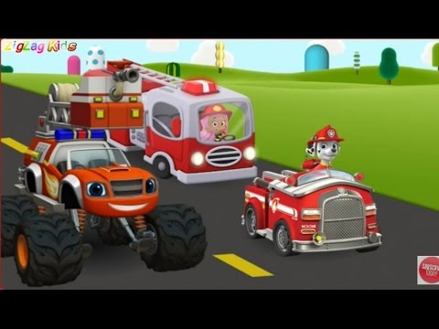 Blaze e as Monster Machines | Firefighter Rescue | Panda Nickelodeon ...