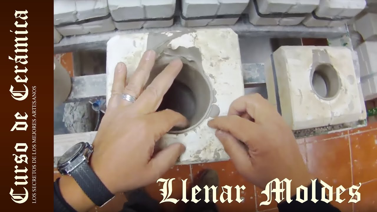 Curso de Cerámica - Como Llenar un Molde de Cerámica - YouTube