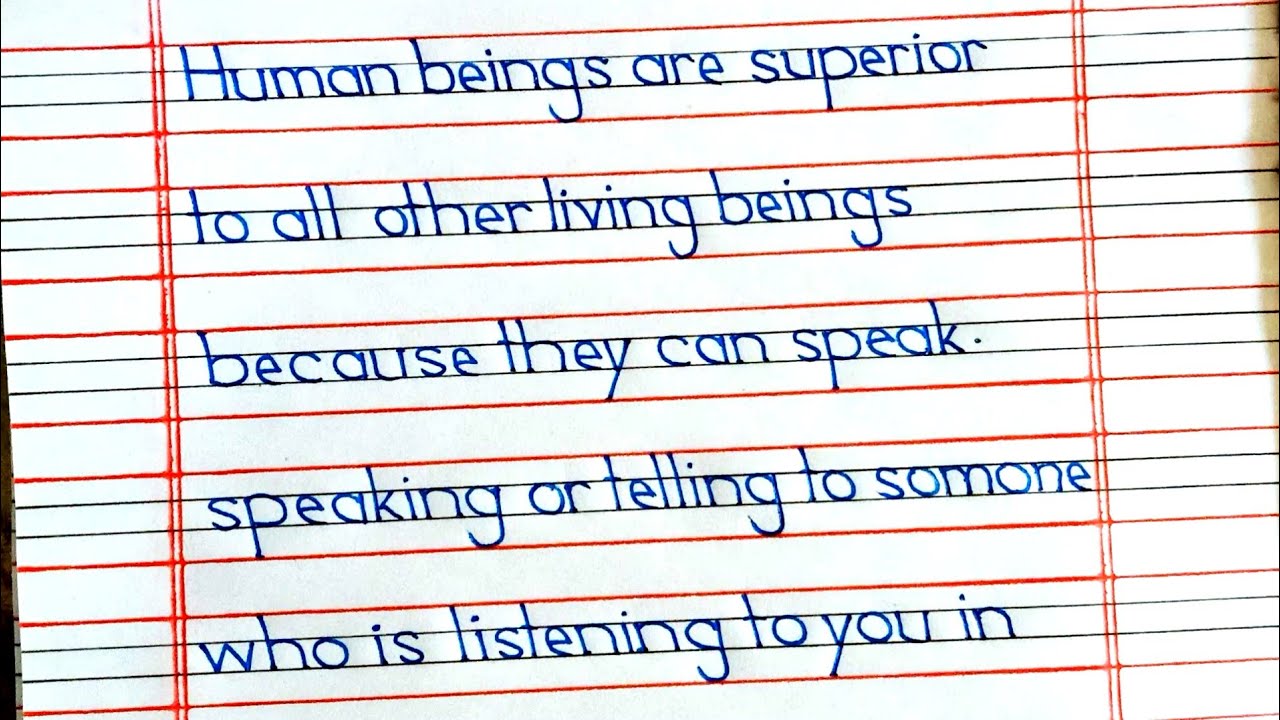 One Page English Handwriting Practice || How To Improve Handwriting ...