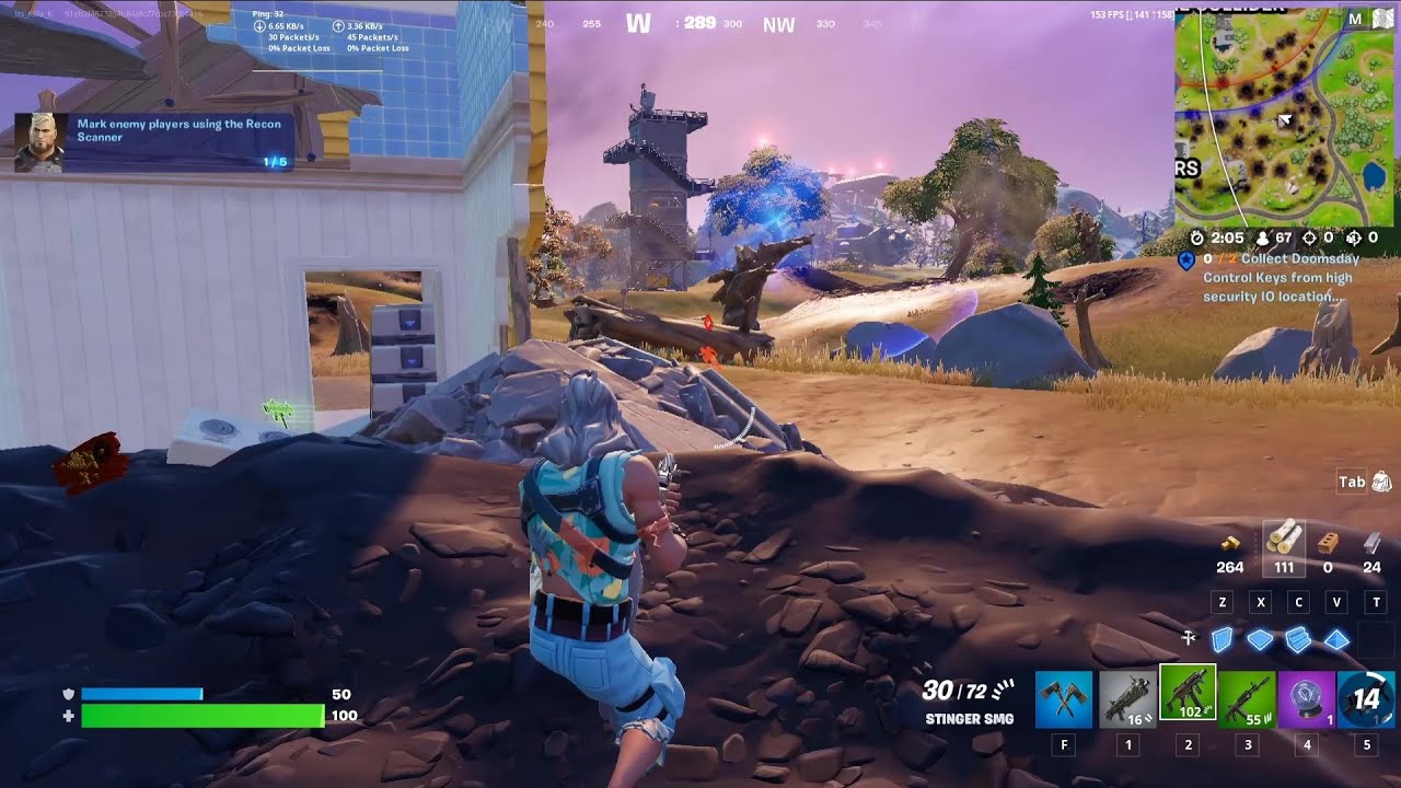 Mark enemy players using the Recon Scanner - Fortnite - YouTube