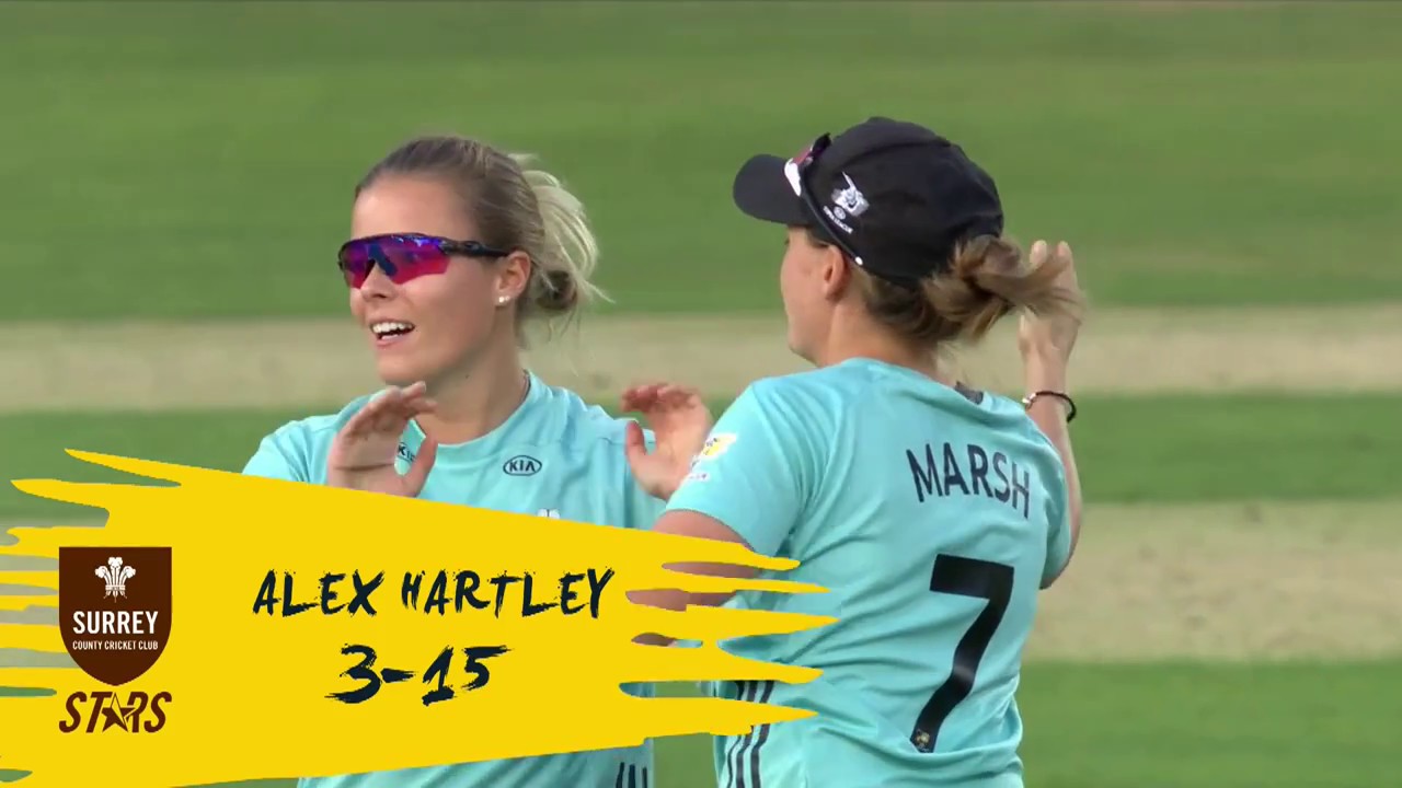 Alex Hartley takes 3-15 - Highlights of KSL v Yorkshire Diamonds - YouTube