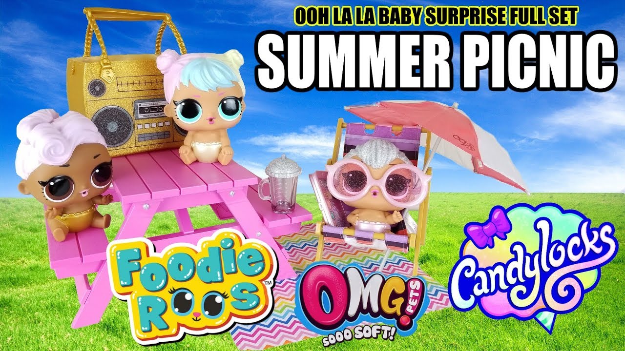 LOL Surprise Summer Picnic | L.O.L. Ooh La La Baby + Candylocks ...