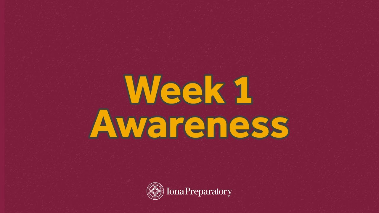 Iona Prep Mental Health Awareness Month - Week 1: Awareness - YouTube