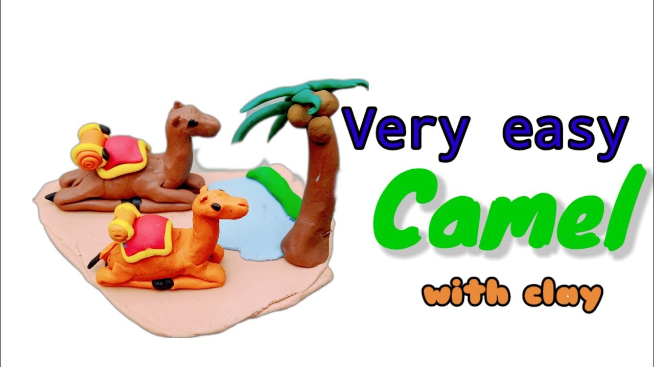 polymer clay camel 🐪/ How to make camel with clay/ JASRAJ SAGGI'S FUN ...