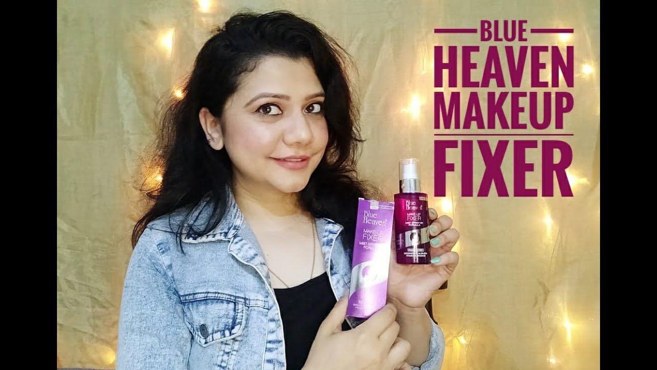 BLUE HEAVEN MAKEUP FIXER l Worth Buying?? Under Rs 300 l Review & Demo ...