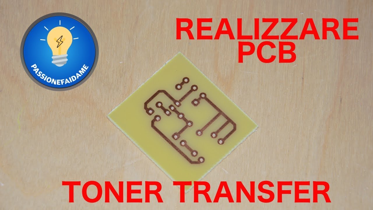 Toner transfer - DIY PCB etching - YouTube
