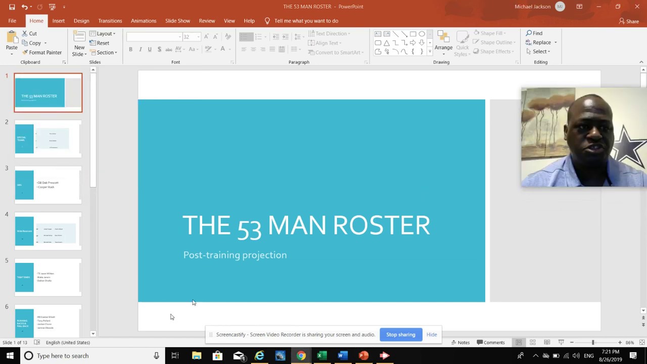 THE 53-MAN ROSTER PROJECTION 2019-2020 Season - YouTube