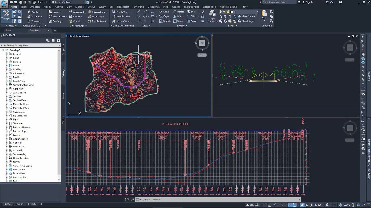 Civil Drafting Tut1 Part 2 - YouTube