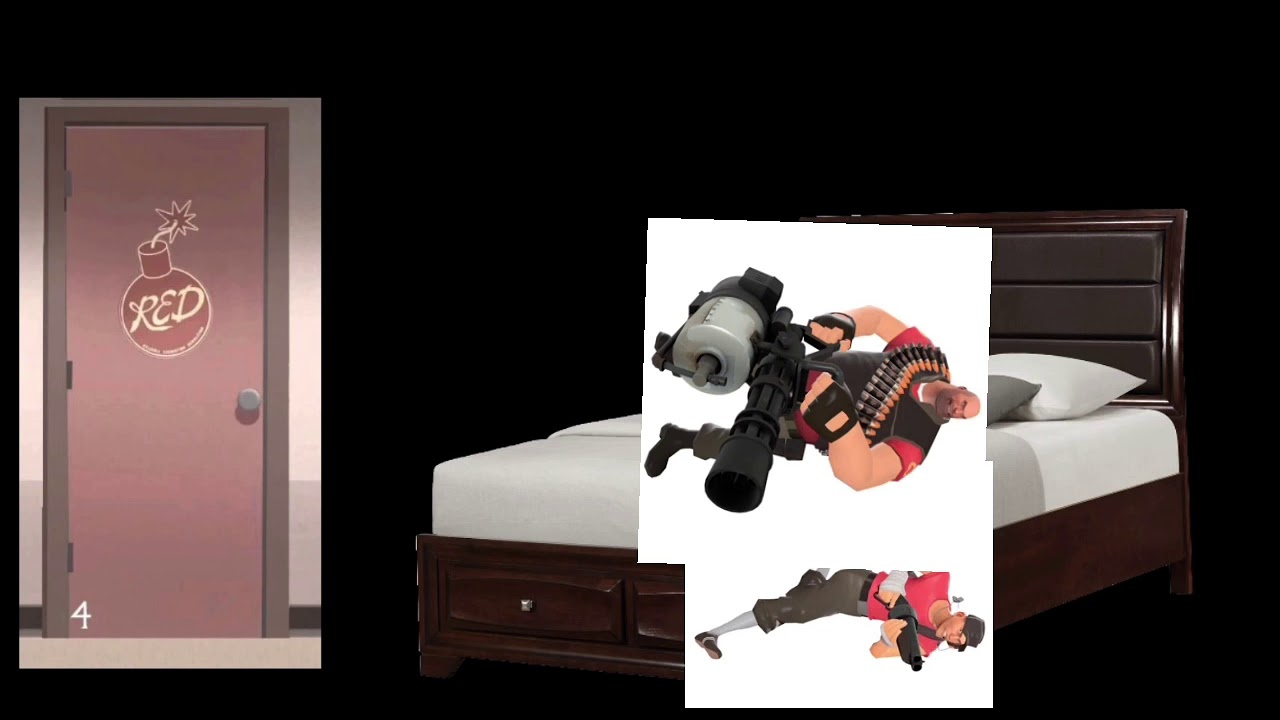 Heavy goes to sleep in the wrong room and crushes scout accidentaly (15 ...