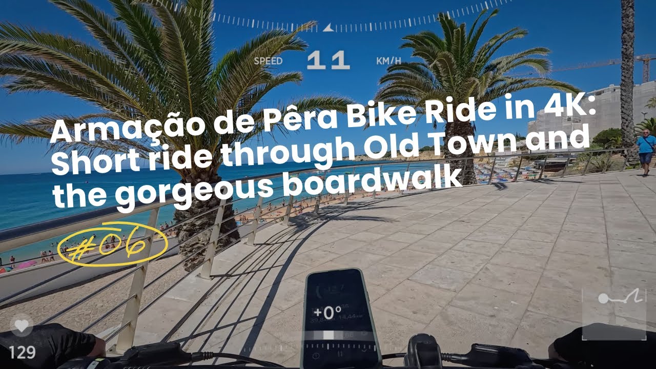 🚴‍♂️ Explore Armação de Pêra in 9 Minutes: Old Town & Boardwalk in 4K 🌊 ...